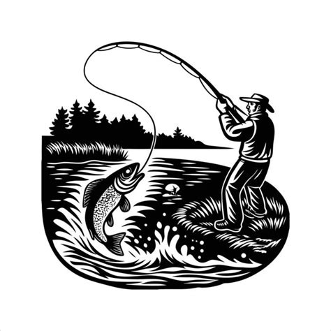 Laser Engraving Fishing Vector Art Icons And Graphics For Free Download