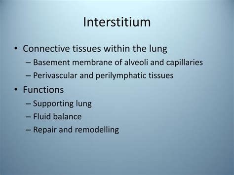 Pulmonary Interstitium Pdf