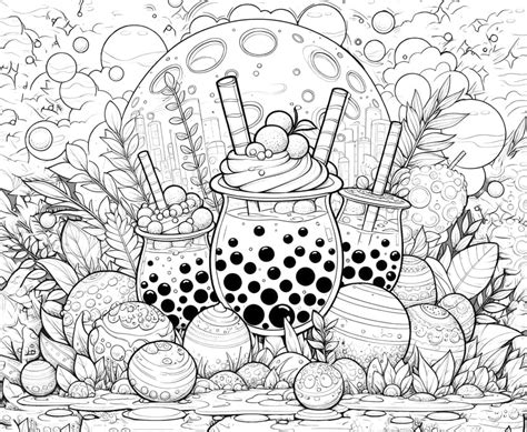 Boba Tea Coloring Pages 40 Delightful Coloring Sheets