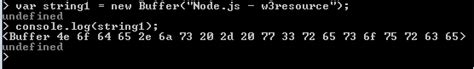 Using Buffers In Nodejs W3resource