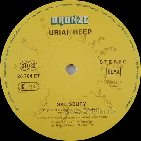 Uriah Heep Salisbury Vinyllp Vinyliocz Internetový Obchod S