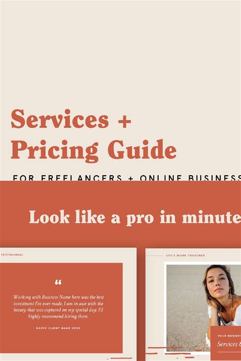 Services And Pricing Guide Template Masterbundles