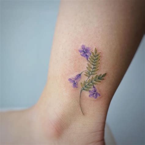 Jacaranda Tree Flower Tattoo