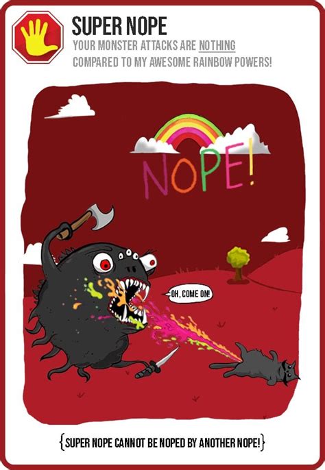 New Custom Card Super Nope With Artwork Explodingkittens