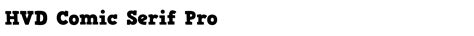Hvd Comic Serif Pro Font Webfont And Desktop Myfonts
