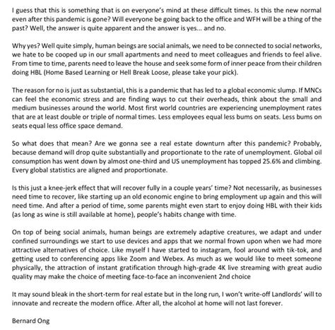 Bernard Ong Posted On Linkedin