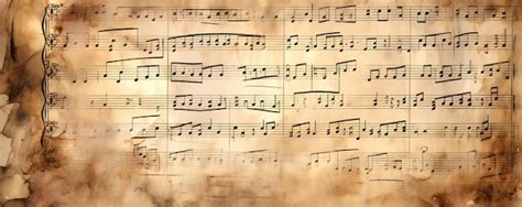 Premium Photo Rustic Empty Music Notes Book Paper Texture