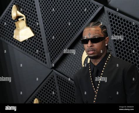 Los Angeles Usa 04th Feb 2024 21 Savage Arrives At The 66th Annual