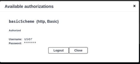 Available Authorizations Is Empty For A Request With Basic Auth And Openspec Swagger