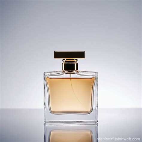 Empty Perfume Bottle On White Stable Diffusion Online