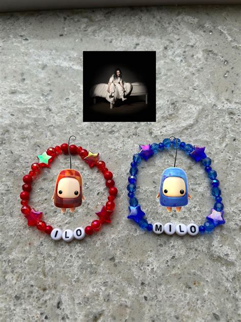 Ilomilo Red And Blue Star Billie Eilish When We All Fall Asleep Where Do We Go Inspired