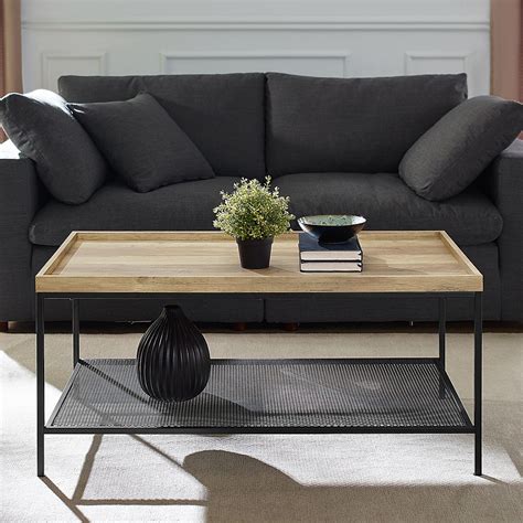 Black Rectangle Coffee Table Tray Waltraud Isaacs