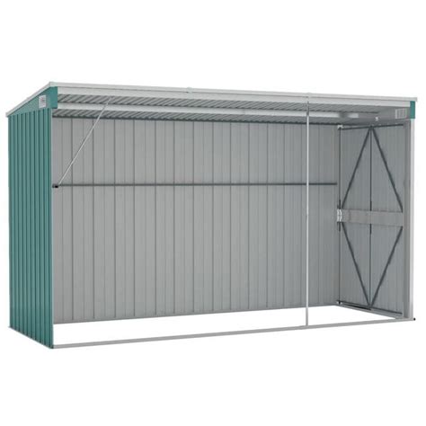 Lemon Cabane à Outils Vidaxl Abri De Jardin Mural Vert 118x288x178 Cm