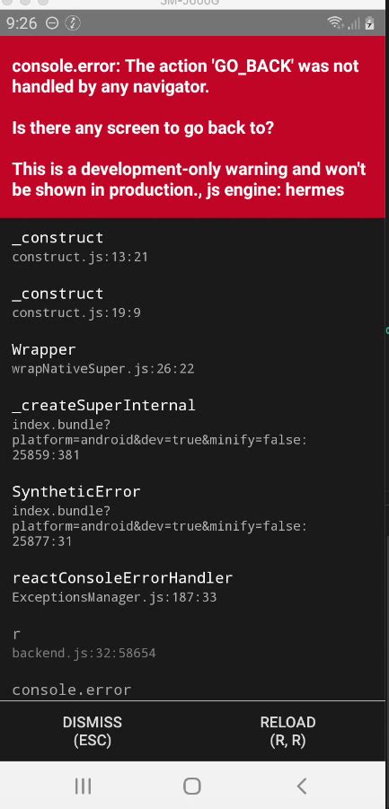 The App Is Crashing If You Navigate Very Faster Android · Issue 8493 · React Navigationreact