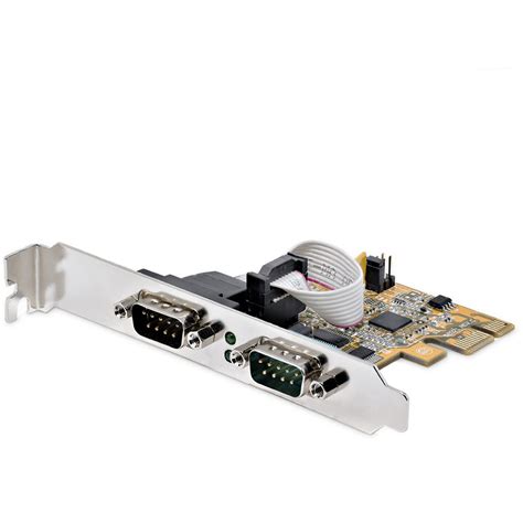 StarTech Com 21050 PC SERIAL LP PCI Express To RS232 DB9 Serial Card 2 Port