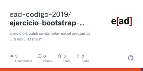 Github Ead Codigo Ejercicio Bootstrap Daniela Mabel Ejercicio Bootstrap Daniela Mabel