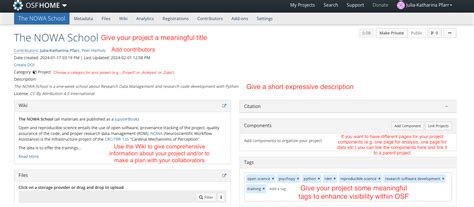 Open Science Framework Rdm Workshop