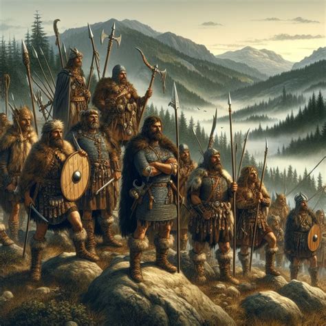 Germanic Warriors 2 Germanic Tribes Art Warriors Illustration