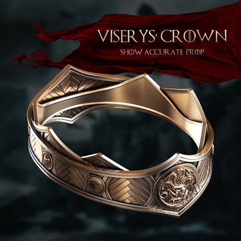 👑 Viserys Targaryen Crown Show Accurate House Of The Dragon Game