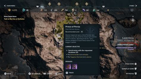 Assassins Creed Odyssey The Blind King Prince Of Persia Walkthrough