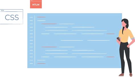 Ilustración De La Chica Está Codificando Y Más Vectores Libres De