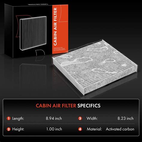 2pcs Activated Carbon Cabin Air Filter For Mazda 6 03 08 23l Behind