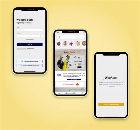 ecommerce application design by jeni khant on dribbble