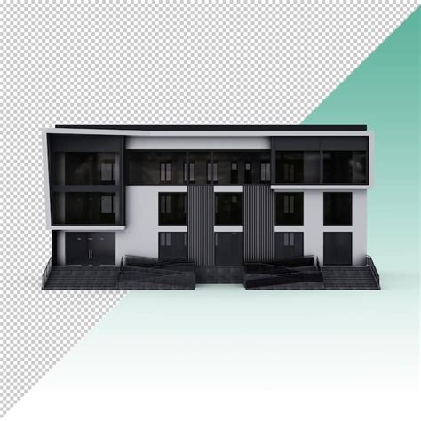 Mini Prédio De Escritórios Isolado Psd Premium