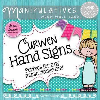Curwen Solfege Hand Signs Posters Music Word Wall Music Decor