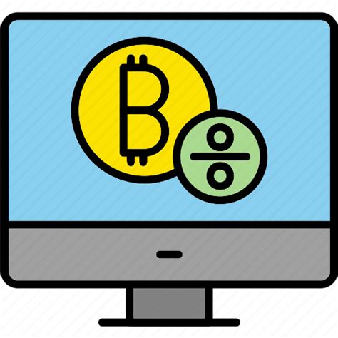 Monitor Bitcoin Chart Growth Profit Icon Crypto Icon Download On Iconfinder