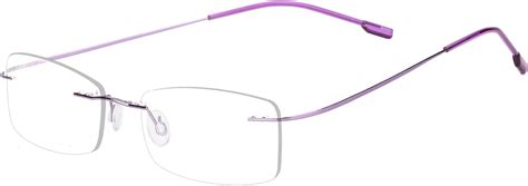 Agstum Titanium Alloy Flexible Hingeless Rimless Glasses Frame Optical