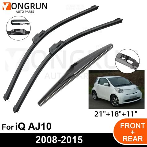 3pcs Car Wiper For Toyota Scion Iq Aj10 2008 2015 Front Rear