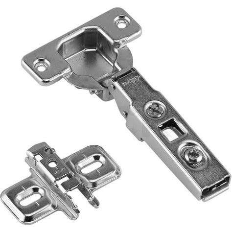 71m2550 100° Standard Overlay Hinge And 173l6100 Mounting Plate 2 Pack