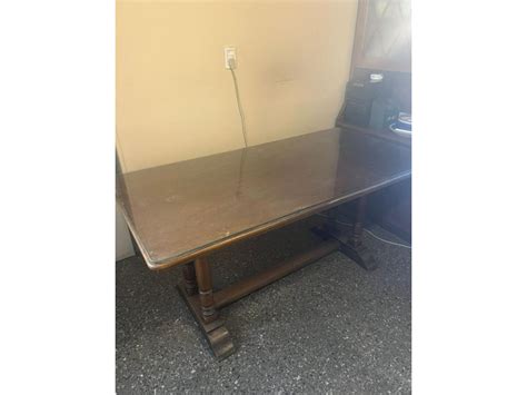 Mesa De Comedor Madera Macisa Vidrio Protector Comprá En San Juan