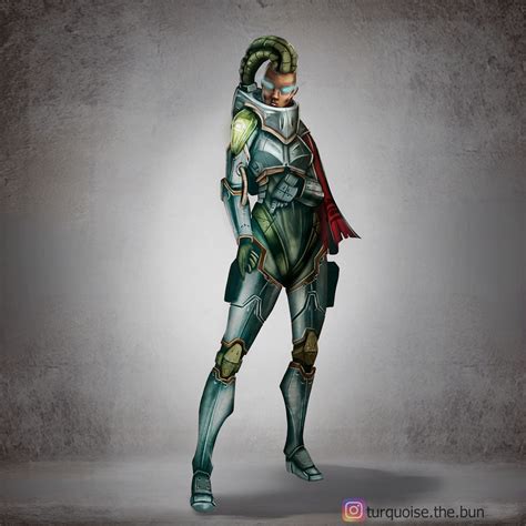 Artstation Female Sci Fi Armor Design
