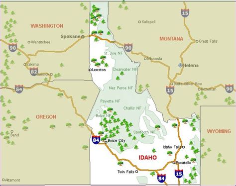 Idaho Camping Resources And Information With Idaho State Parks Map Printable Map