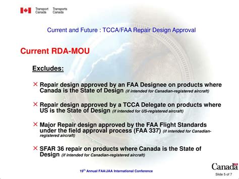 Ppt Current And Future Tcca Faa Repair Design Approval Powerpoint