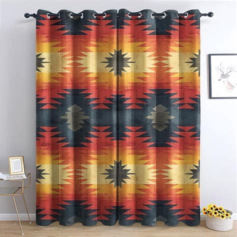 Aztec Curtains For Bedroom Living Room Southwestern Blackout Curtains