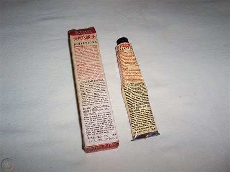 Vintage Insecticide Stearns Electric Brand Paste Tube And Box Cockroaches