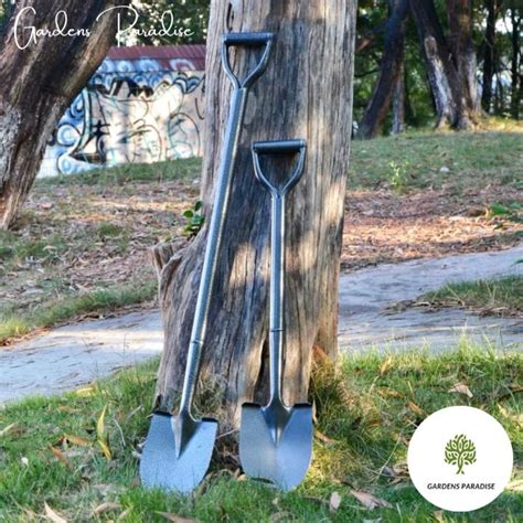 Solid Sharp And Flat Tip Large Stainless Steel Spade By Gardens Paradise