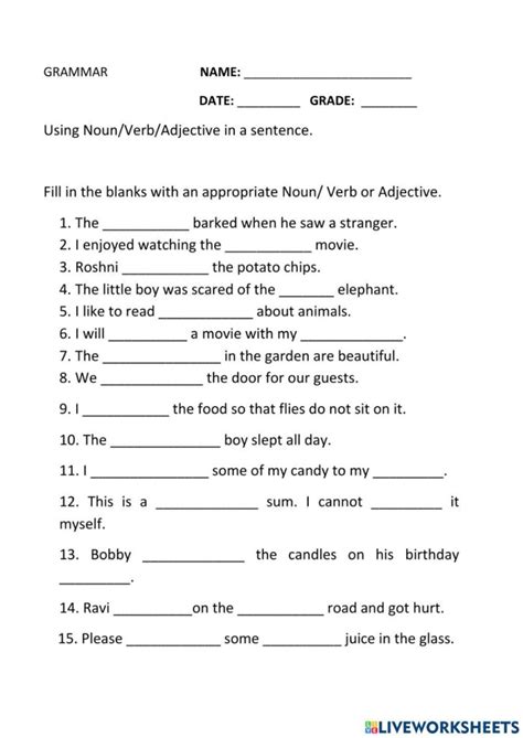 English Grammar Tenses Worksheets For Grade 2 Pdf