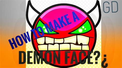 How To Draw A Demon Face On Mobile Tutorial Geometry Dash Youtube