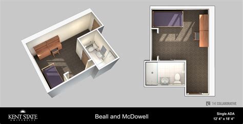 Single Dorm Room Layout