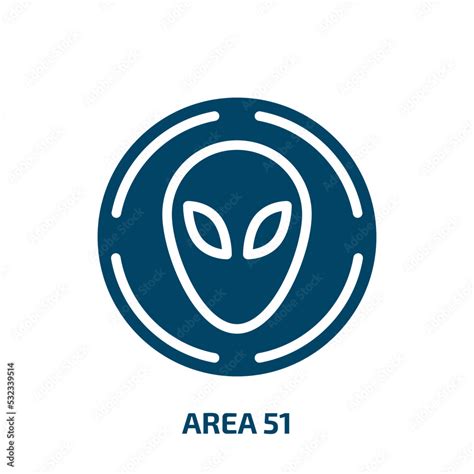Vecteur Stock Area 51 Icon From Signs Collection Filled Area 51