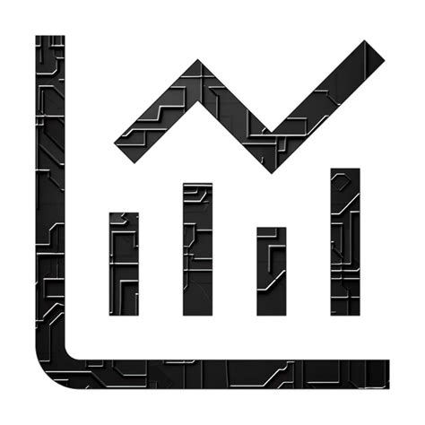 Photo Icons Chart Histogram Icon Dark Technology Pattern Texture