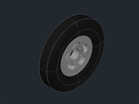 Llanta Con El Neumático En Autocad Descargar Cad 167 98 Kb Bibliocad