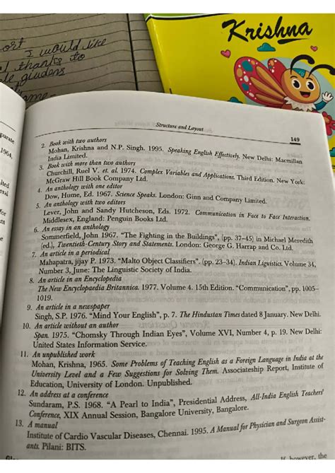 Bibliography Structure And Layout For Effective English Communication