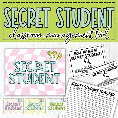 Secret Student Classroom Management Tool Behavior Strategy Board