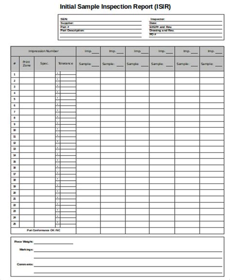 23 Sample Inspection Report Templates Docs Word Pages