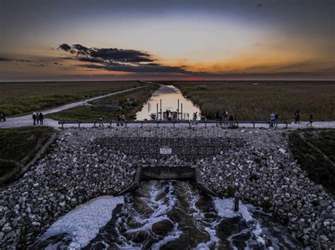 Aerial View Of The Sawgrass Trailhead At Atlantic Boulevard In Florida